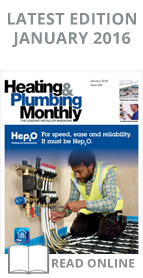 HPM January 2016 | Heating & Plumbing Monthly Magazine (HPM)