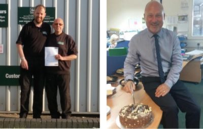 Jim Gray and Ian Yuill celebrate 40 years at Graham. | Heating ...