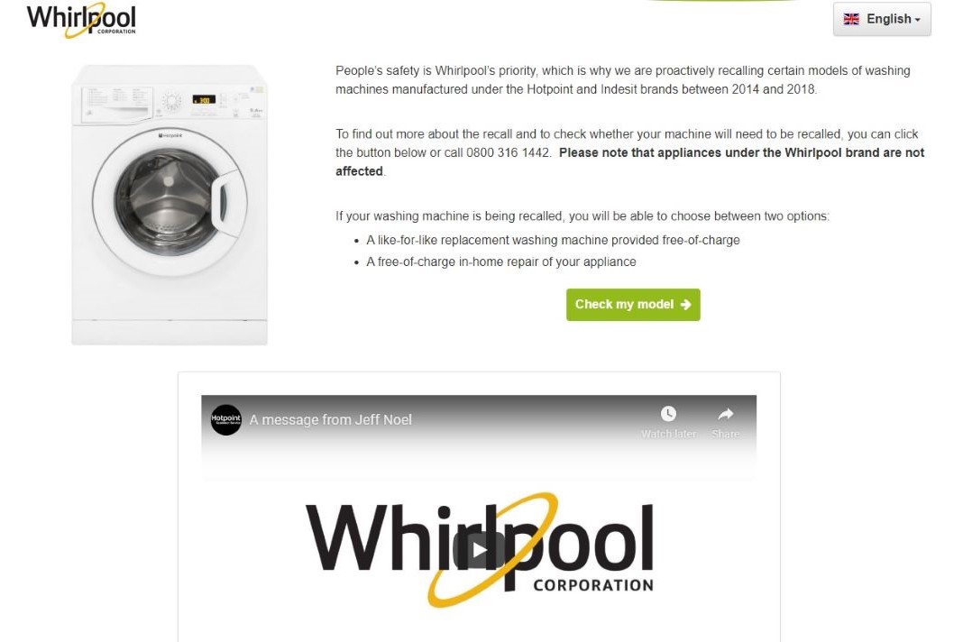 Whirlpool faces large-scale January recall | Heating & Plumbing Monthly ...