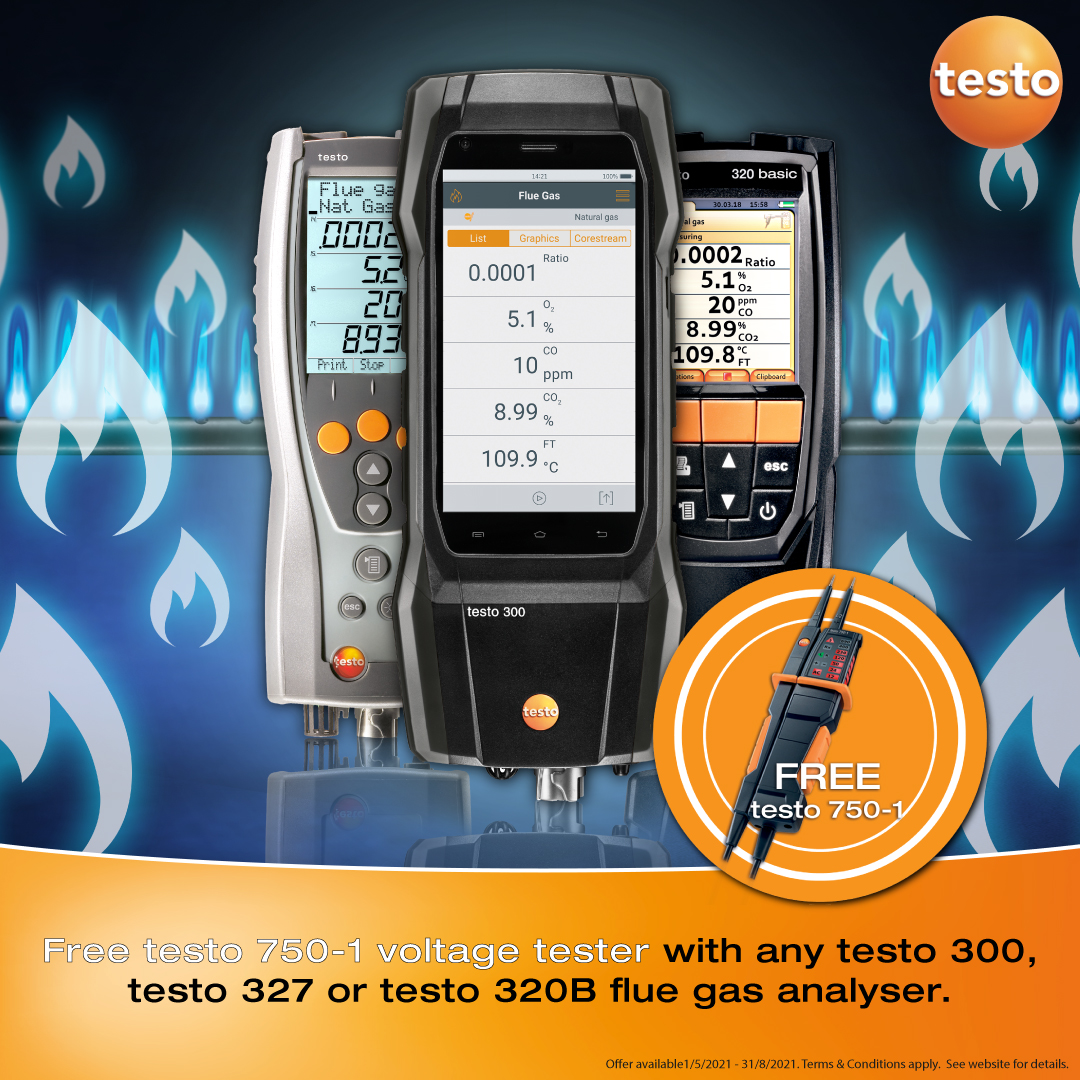 Free gift with testo Flue Gas Analysers | Heating & Plumbing Monthly ...